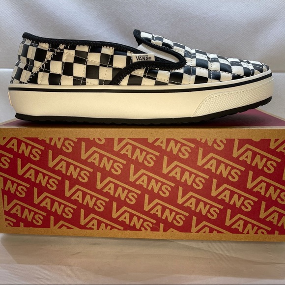 Vans | Shoes | Vans Sliper 2 Slippers Black White Checkerboard | Poshmark